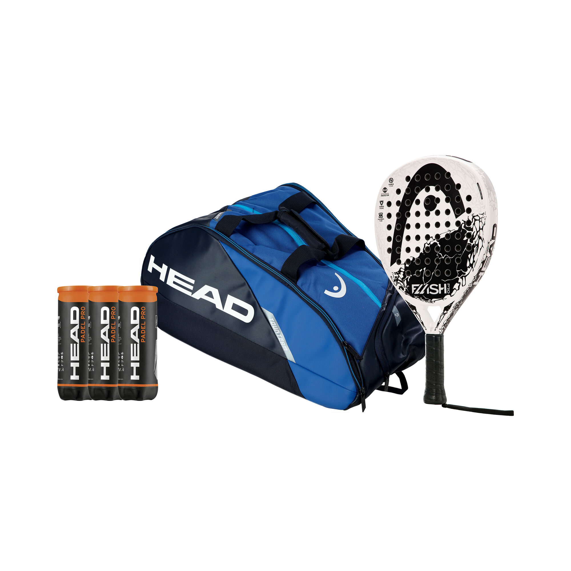 Buy HEAD Flash Pro 2.0 (Edición limitada, Más raquetera, Más 3x tubo de ...